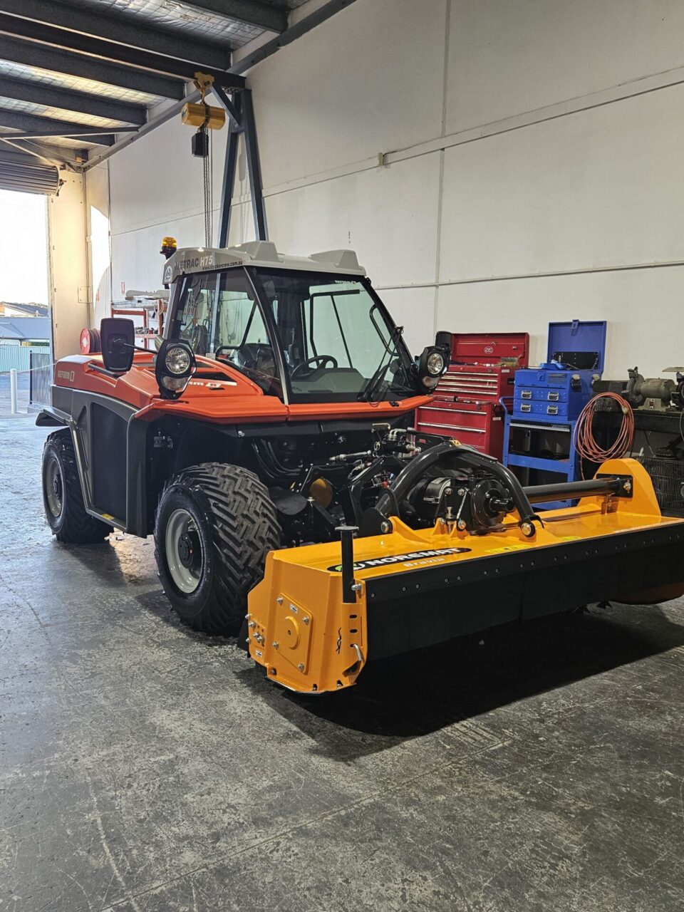 Stocker-Crew | Noremat Reach Mower, Sauter Front Linkage & PTO Kits